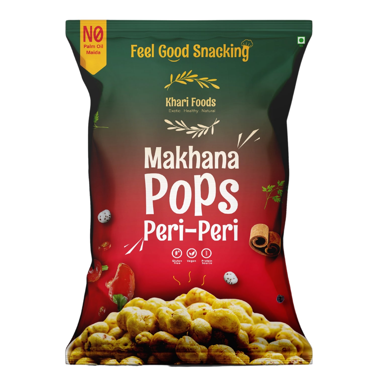 Makhana Pop 25g - Peri Peri – Khari Foods